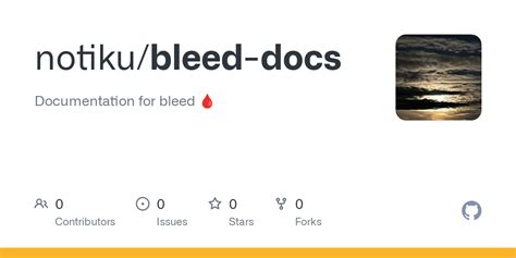 Github Notikubleed Docs Documentation For Bleed 🩸
