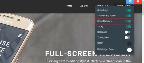 Disable A Button In Site Maker Free Menu