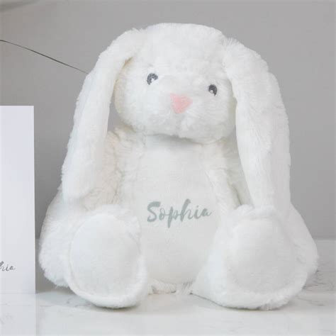 Personalised Bunny Soft Toy By Slice Of Pie Designs