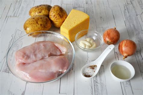 Картошка по французски с курицей в духовке рецепт с фото пошагово и видео Cooking Recipes Food