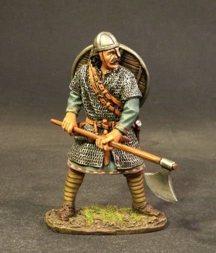 Saxon Housecarl With Blue Shieldjohn Jenkins Designs Sx 06aviking