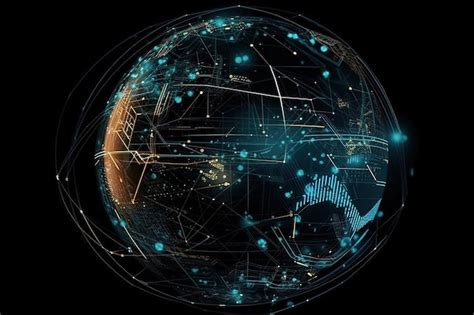 Premium Photo Futuristic Globalization Interface A Sense Of Science And Technology Abstract