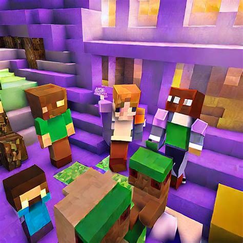 Stabilityai Stable Diffusion Party In Minecraft