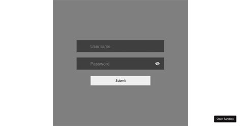 Toggle Password Type Codesandbox