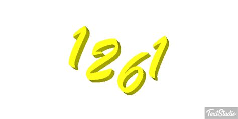 1261 Number Animated  Logo Designs