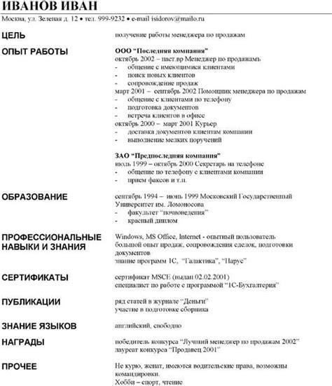 Резюме Зразок Українською Мовою Бланк Portalinvestor