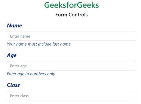 Bootstrap5 Form Controls Sass Geeksforgeeks