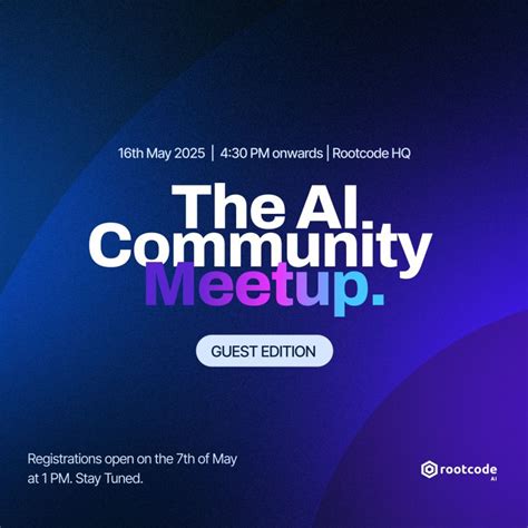 We Are Hosting A Special Rootcode Ai Community Meetup A Guest Edition The Session Is Set To