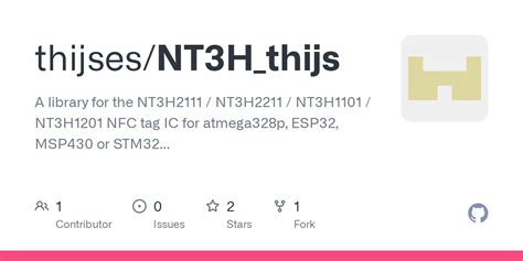 Github Thijses Nt3h Thijs A Library For The Nt3h2111 Nt3h2211