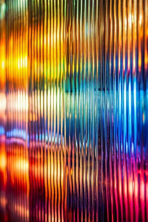 Abstract Wave Glass Vertical Line Pattern Background Stock Illustration