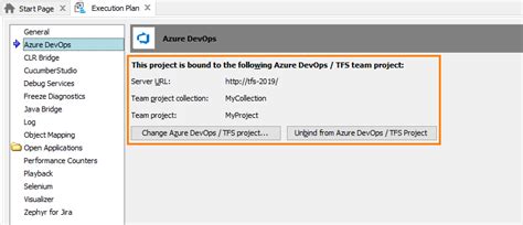 Project Properties Azure Devops Options Testcomplete Documentation