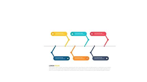 Colorful Flow Chart With Arrows Google Slide Theme And Powerpoint