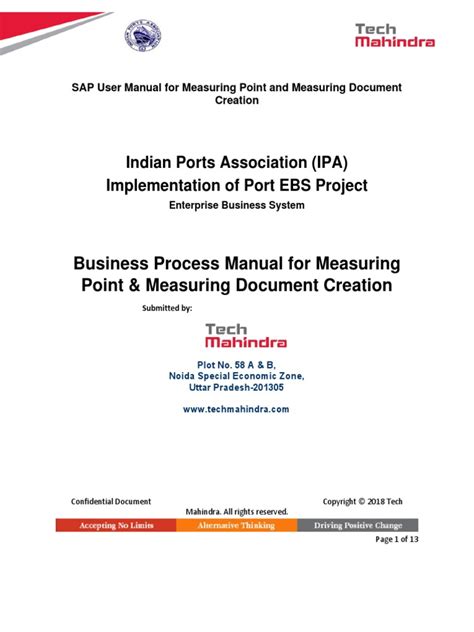 sap user manual for measurement point creation pdf all rights