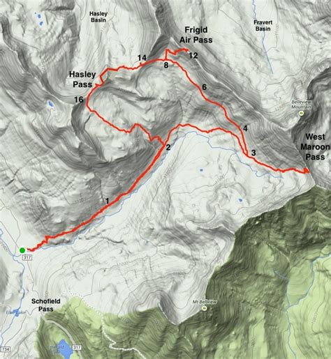 Crested Butte Hikes West Maroon Frigid Air Pass Loop
