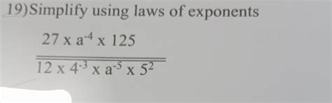 Simplify Using Laws Of Exponents StudyX