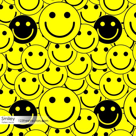 Smiley Face Seamless Pattern