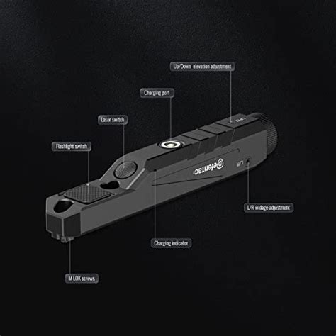Tactical Green Laser Rifle Light 1600 Lumens Mlok Rail Weapon Mounted