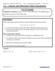 Understanding Linear Equations And Graphing In Algebra For STEM Course Hero