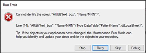 Uft Cannot Identify The Object Aiutil “textbox” “anystringname” When Ai Object Record