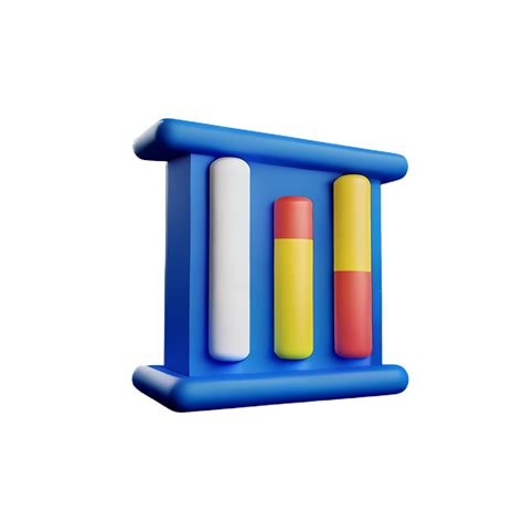 Chart D Rendering Icon Illustration PNG