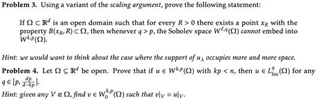 Solved Problem 3 Using A Variant Of The Scaling Argument Chegg Com