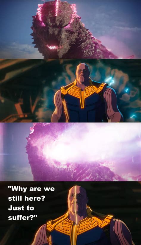 Evolved Godzilla Vs Thanos By Mnstrfrc On Deviantart