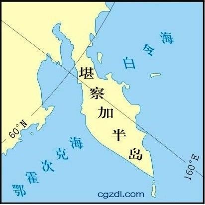 世界主要半岛堪察加半岛 世界地理地图 初高中地理网