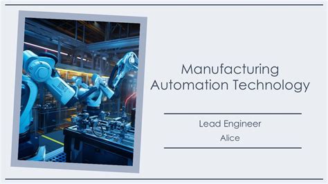 Manufacturing Automation Technology Ppt Sample St Ai