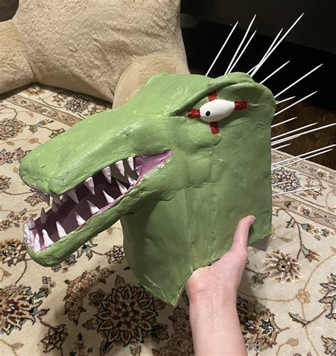 My Attempt At Kaimans Head Full Cosplay Photos Coming Later R