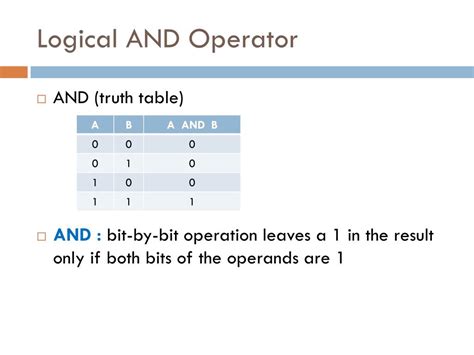 Ppt Bitwise Operations Powerpoint Presentation Free Download Id