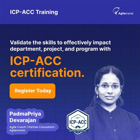Agilemania On Linkedin Agile Coach Icp Acc Certification Training