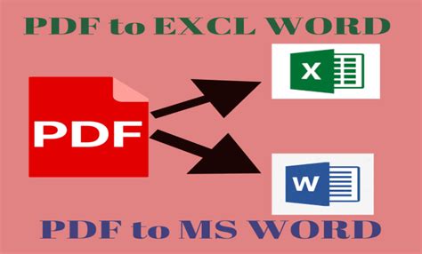 Perfect And Easily Convert Pdf To Excel Or Ms Word By Pratik37481 Fiverr