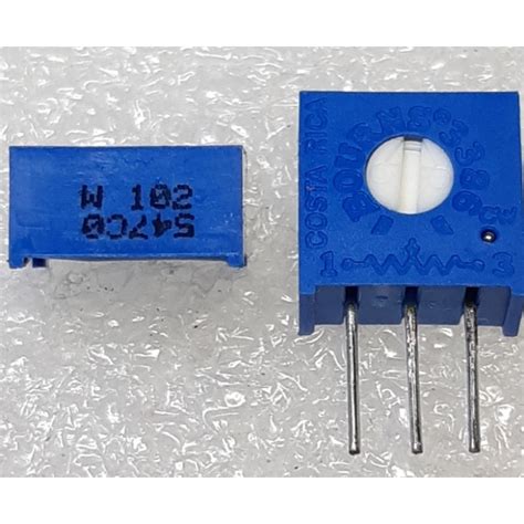 Bourns ของแท้ 3386w 100ohm 1k 10k ทรง ตั้ง Trimpot Trimmer Variable Resistor Vr ตัวต้านทานปรับ