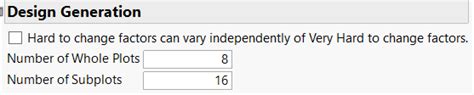 Solved Running A Split Plot Design On Two Days Jmp User Community