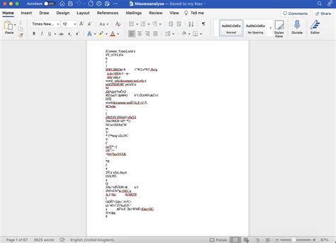 Crashed Document R MicrosoftWord