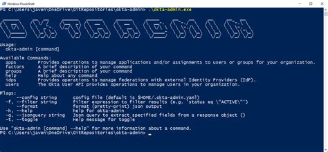 Okta Admin Command Line Interface Full Stack Chronicles