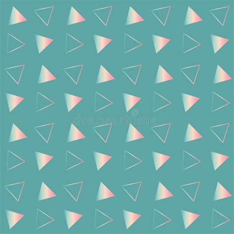 Geometric Triangular Background Gradient Green Mint Seamless Pattern