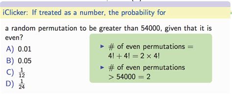 Solved Random Permutation Of 1 2 3 4 5 Compute The