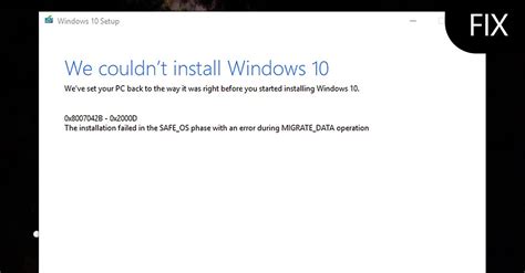 Fix Safe Os Phase Error In Windows Errortools