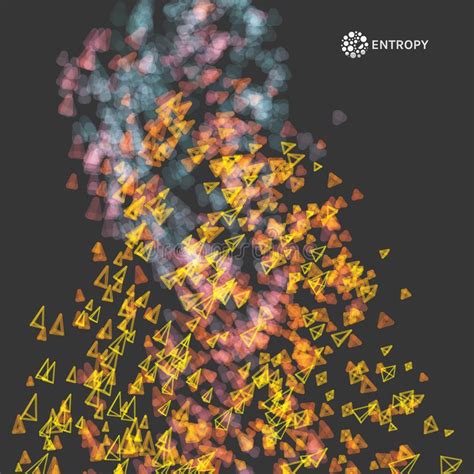 Array With Dynamic Emitted Particles Abstract Dynamic Background Stock Vector Illustration Of