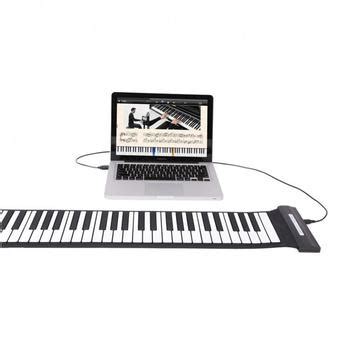 USB 88 Key MIDI Roll Up Electronic Piano Flexible Silicone Keyboard Intl