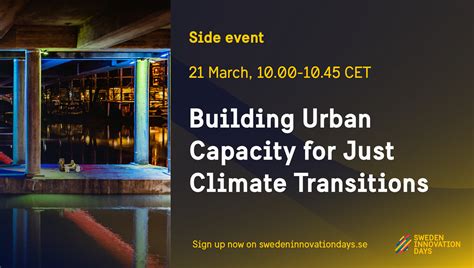Building Urban Capacity For Just Climate Transitions Hållbar Stad