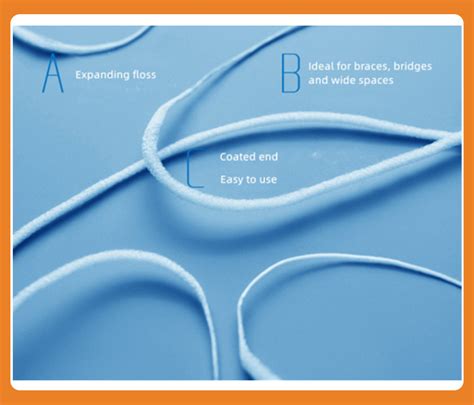 50pcs Floss Threader Bridge Superfloss Expanding Orthodontics Brace