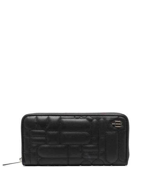 Baldinini Matelassé Detail Wallet | Black | FARFETCH