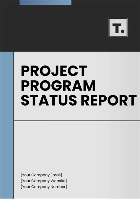 Project Program Status Report Template Edit Online And Download Example
