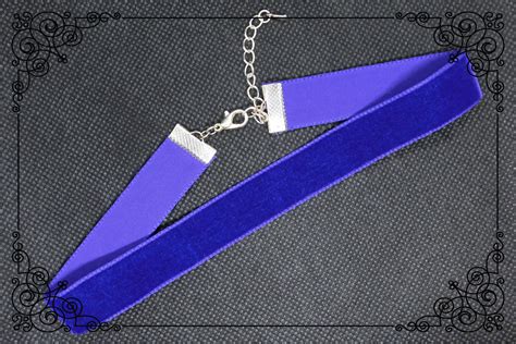 Purple Choker Necklace Plain Purple Choker Timeless Choker Elegant