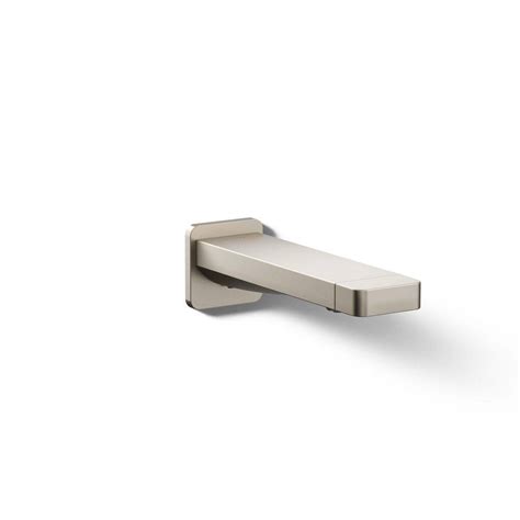 Kohler Parallel Wall Mount Diverter Bathtub Spout In Vibrant Brushed