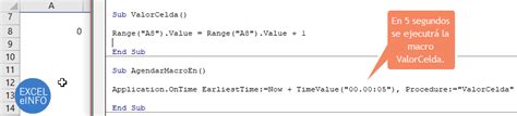 Ejecutar Una Macro En Excel A Una Hora Determinada O Cada Cierto Tiempo