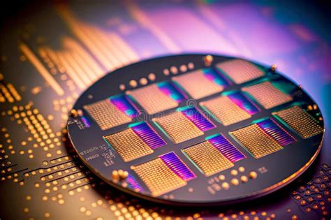 Microchips And Microchips For Technology Wafer Semiconductor