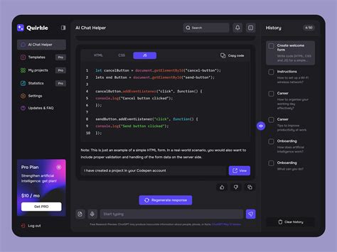 Ai Chatbot Web App By Ronas It Uiux Team On Dribbble
